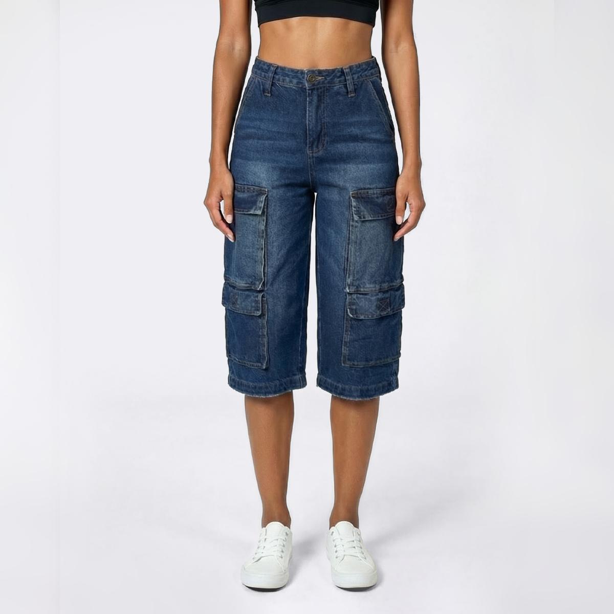 Click here for Juniors YMI(R) Relaxed Fit Wide Leg Jorts prices